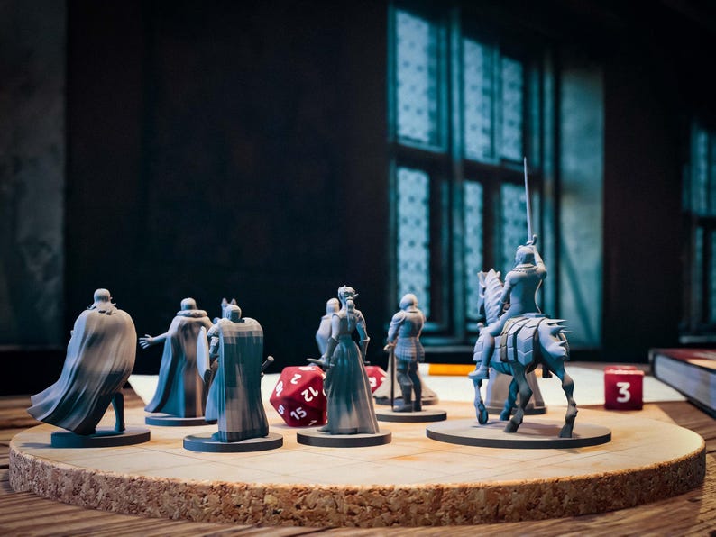 Royal Court Pack | 10 Miniatures Starter Set - 28mm Scale Dnd D&D ...