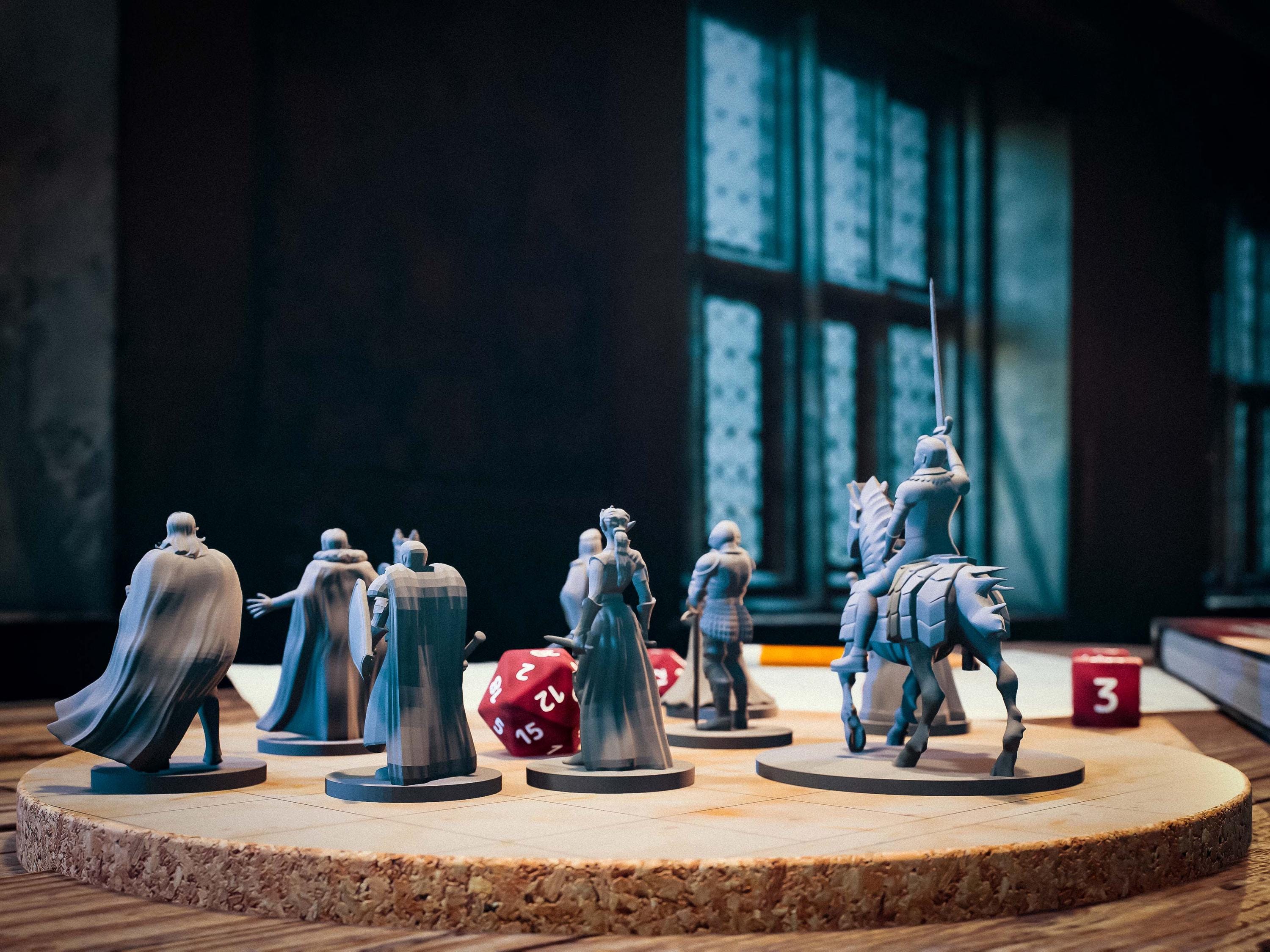 Royal Court Pack | 10 Miniatures Starter Set - 28mm Scale Dnd D&D ...