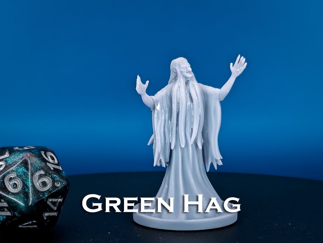 Green Hag Miniature for D&D, Dungeons and Dragons, Pathfinder and Other ...