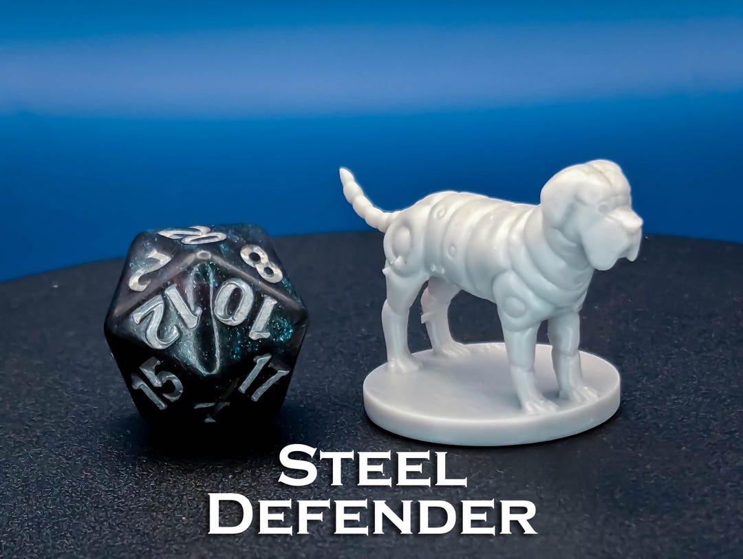 Steel Defender Miniature for D&D, Dungeons and Dragons, Pathfinder and ...