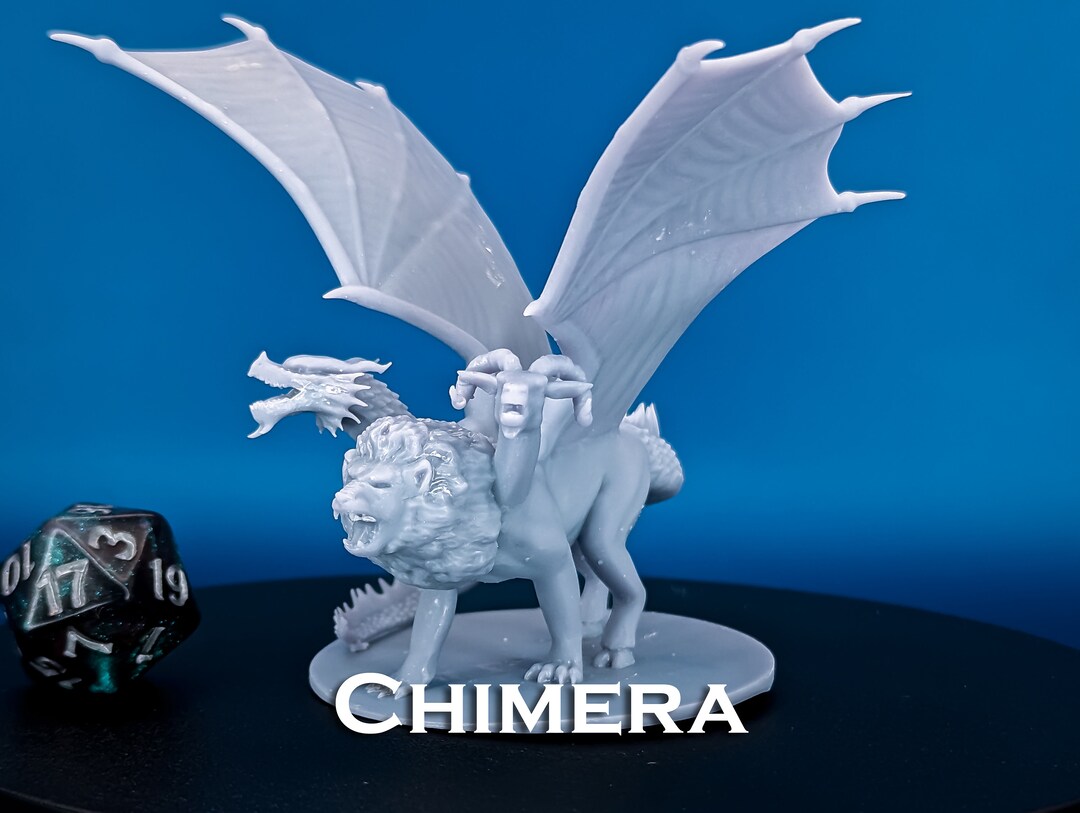Chimera Miniature for D&D, Dungeons and Dragons, Pathfinder and Other ...