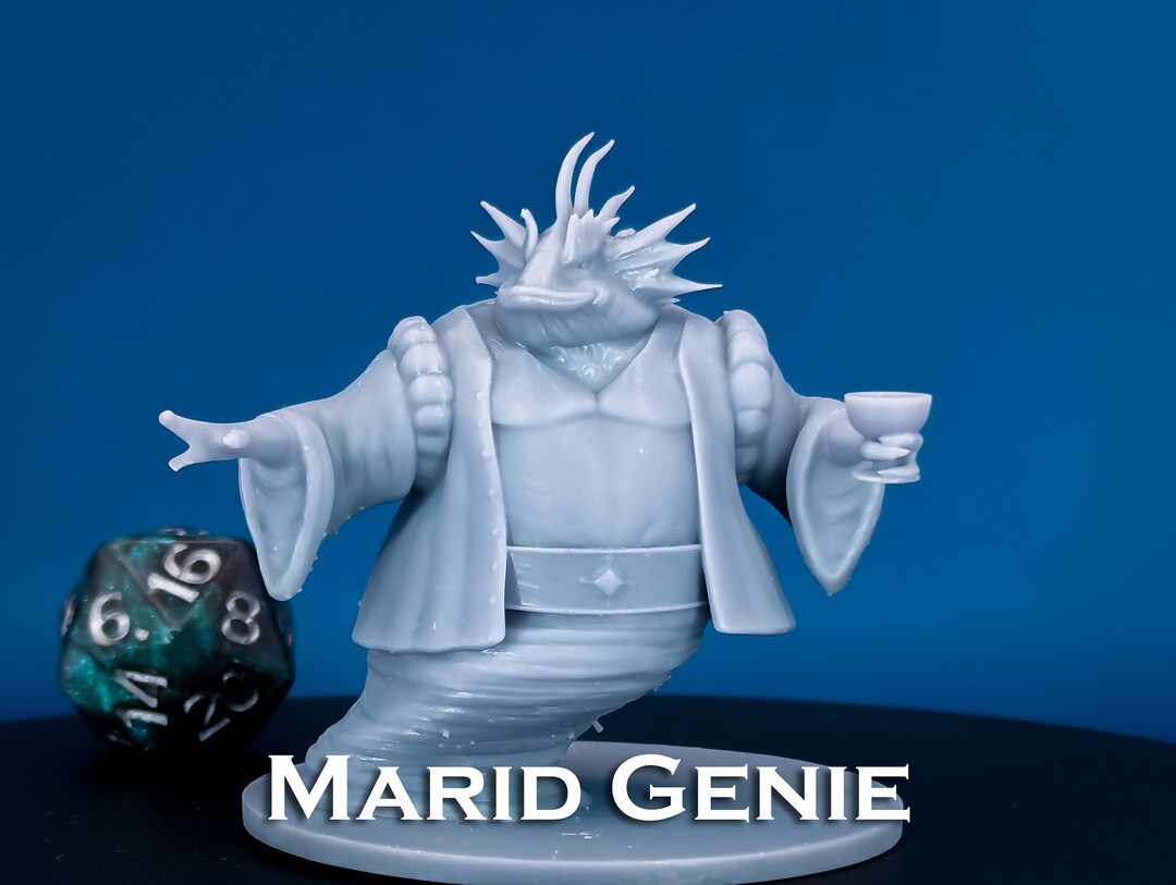 Marid Genie Miniature for D&D, Dungeons and Dragons, Pathfinder and ...