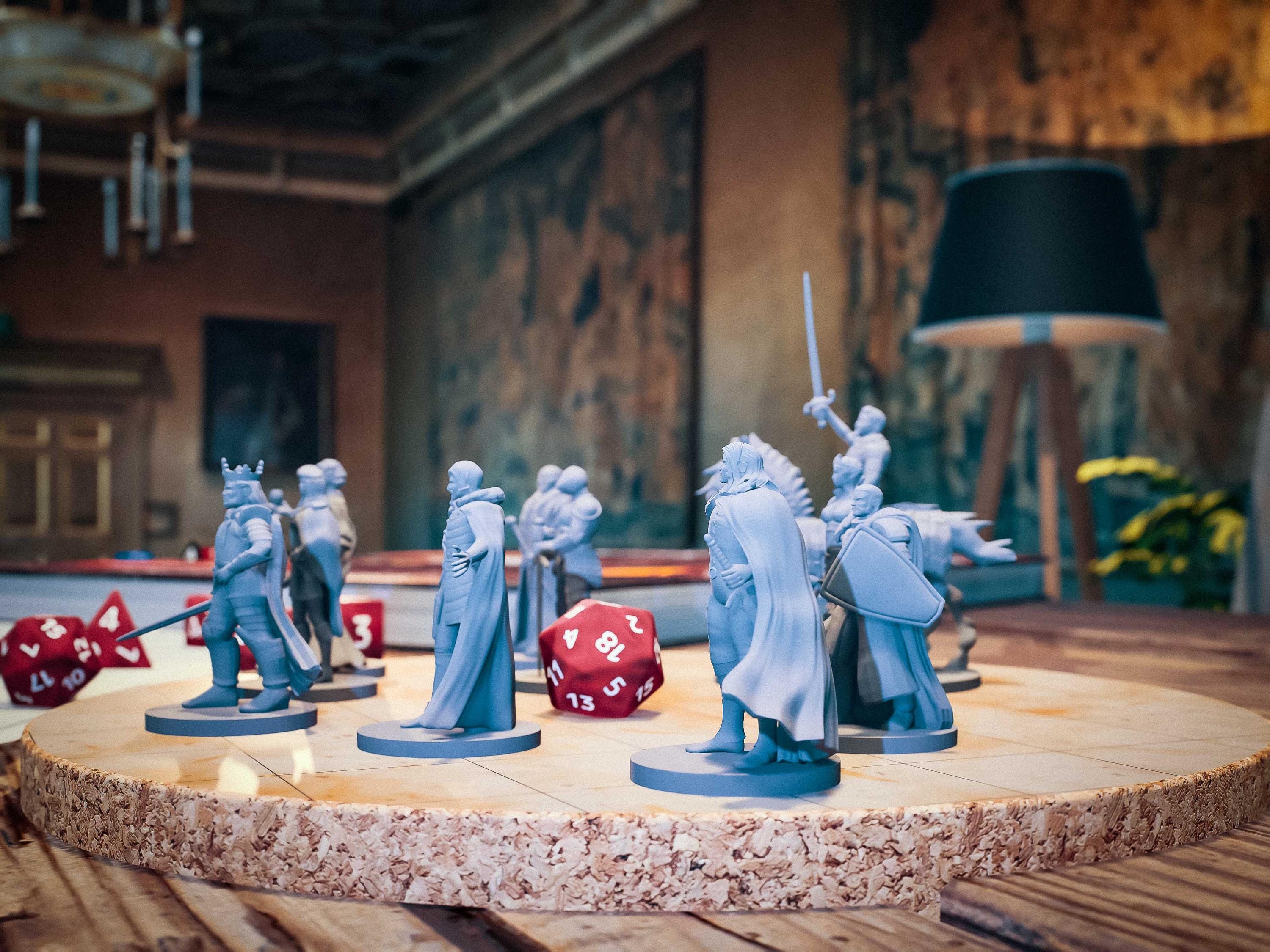 Royal Court Pack | 10 Miniatures Starter Set - 28mm Scale Dnd D&D ...