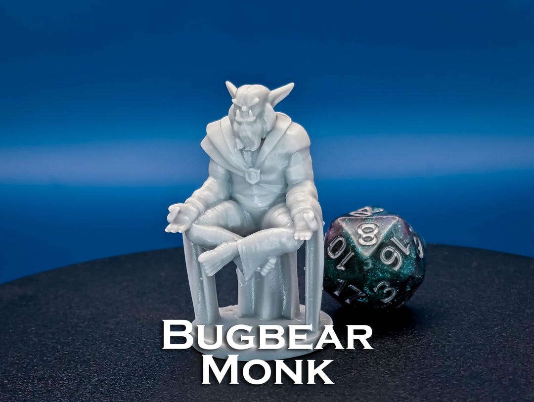 Bugbear Monk Miniature for D&D, Dungeons and Dragons, Pathfinder and ...