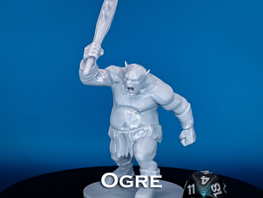 Ogre Miniature for D&D, Dungeons and Dragons, Pathfinder and Other ...