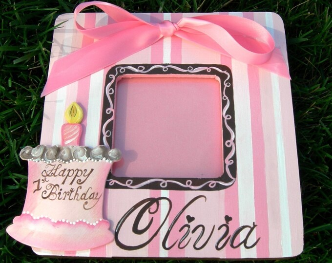Girls Sweet Birthday Custom Painted Boutique Picture Frame - Etsy