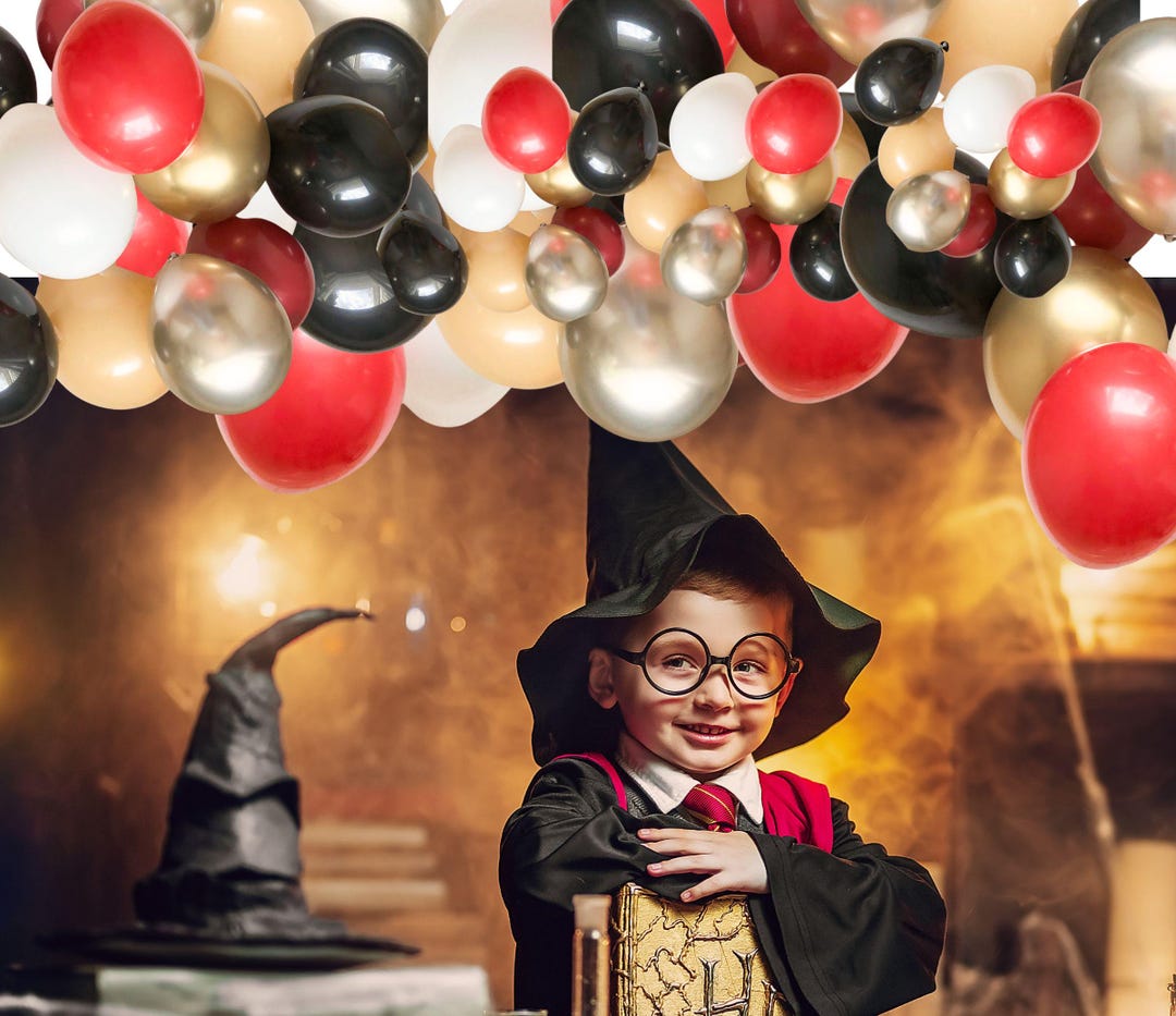 DIY Wizard Balloon Garland , Wizard Birthday Party Decorations ...