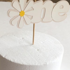 One Daisy Cake Topper/ Daisy 1st Birthday/boho First Party/daisy Themed ...