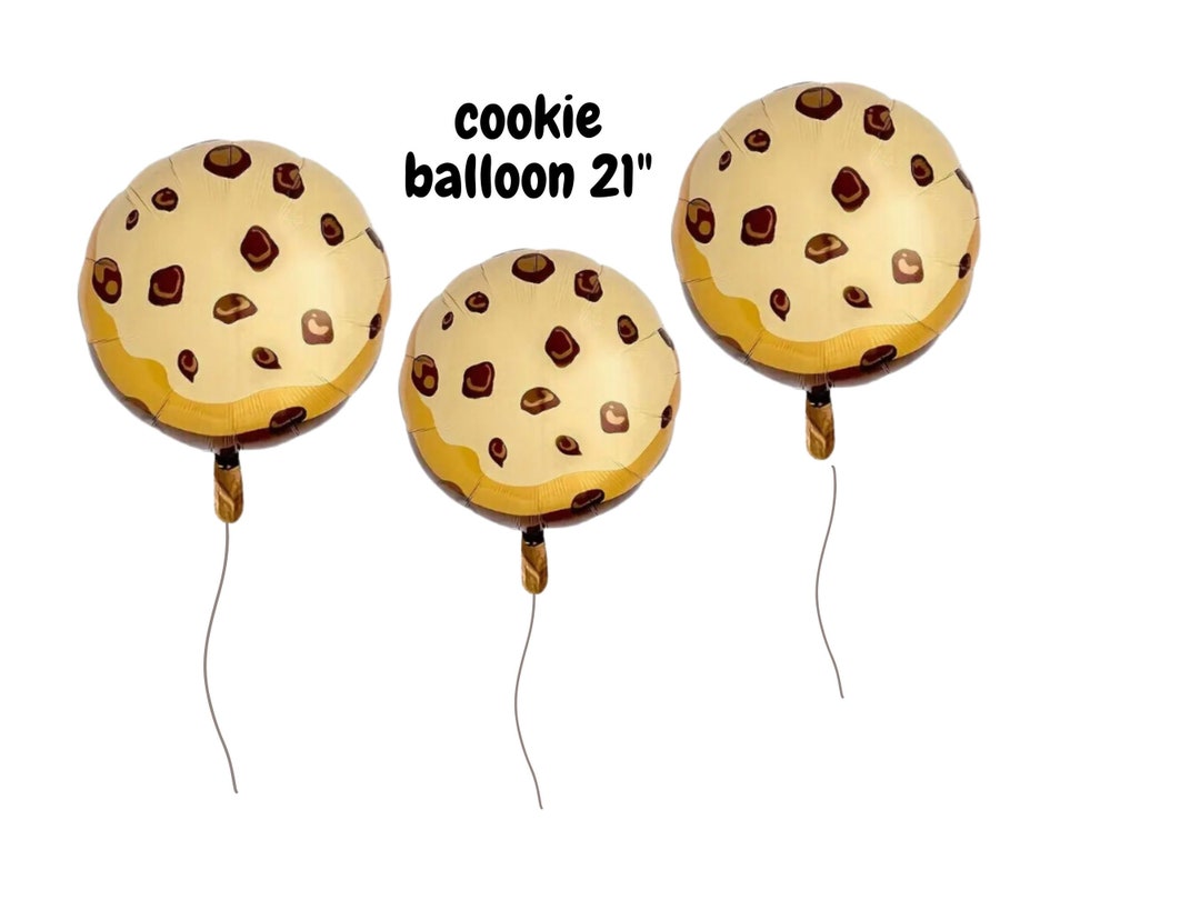 Chocolate Chip Cookie Balloon 21"/ 1st Birthday Milk and Cookie Decor ...