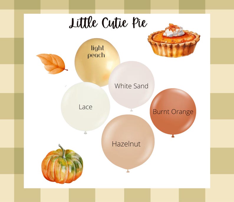 Fall Little Cutie Pie Balloons, Cutie Pie DIY Garland, Pie Birthday ...