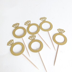 Engagement Cupcake Topper/wedding Ring Toppers/anniversary Cupcake ...