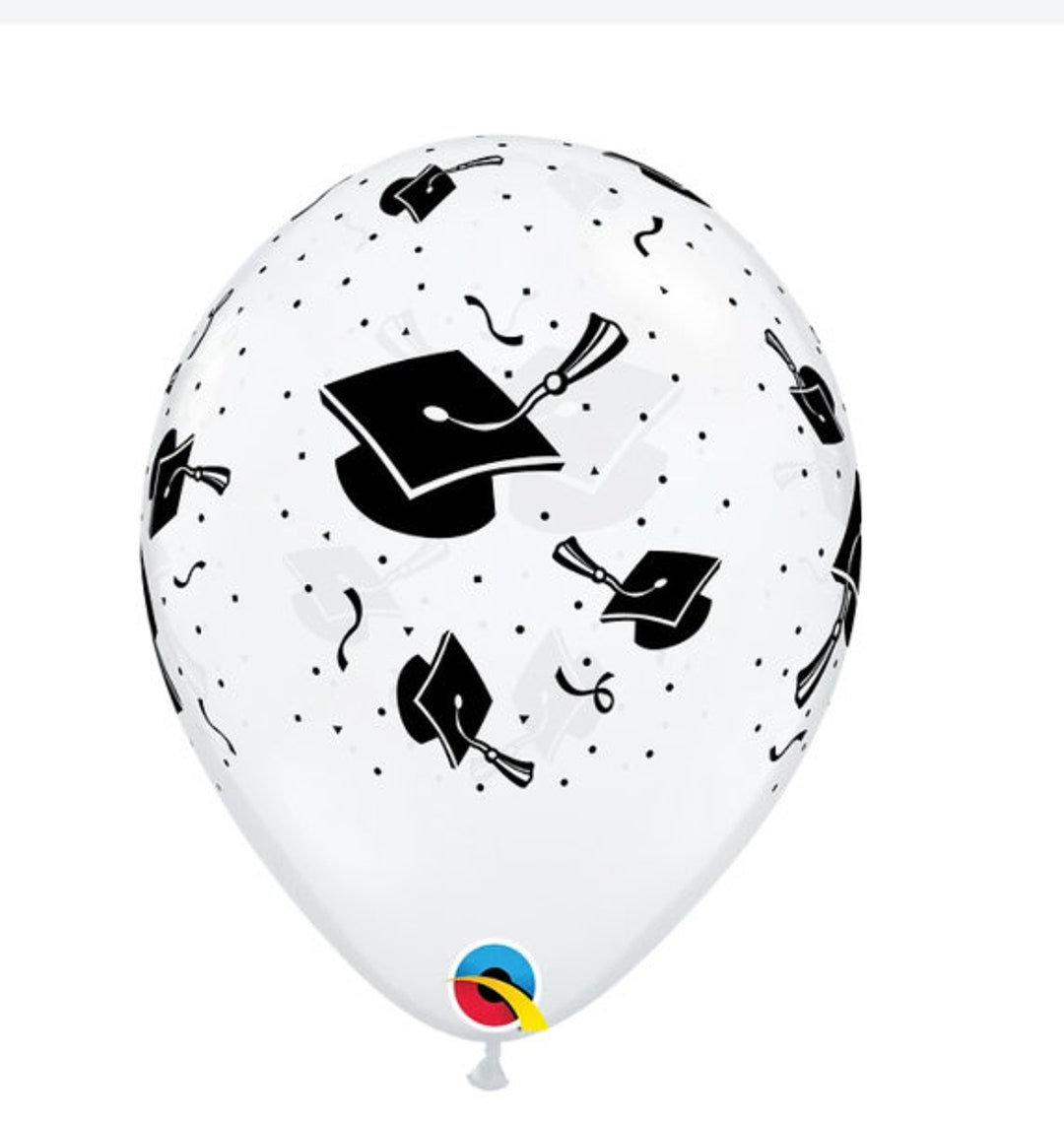 5 Grad Balloons Transparent/ Graduation Party Decor/ Grad Party Decor ...