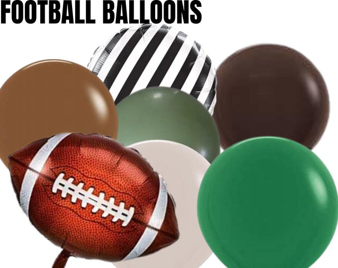 Football Balloons,football Balloon Arch, Football Party Decor,1st Year ...