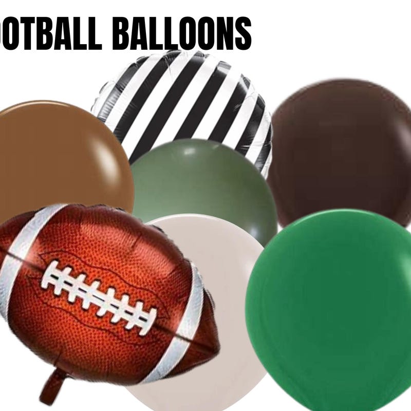Football Party Balloons - Etsy