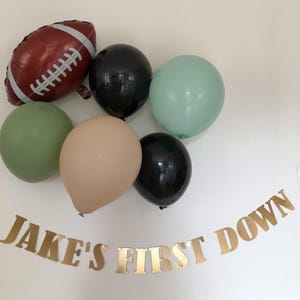 Football 1st Down Party Banner, First Year Down Letter Banner, Football ...