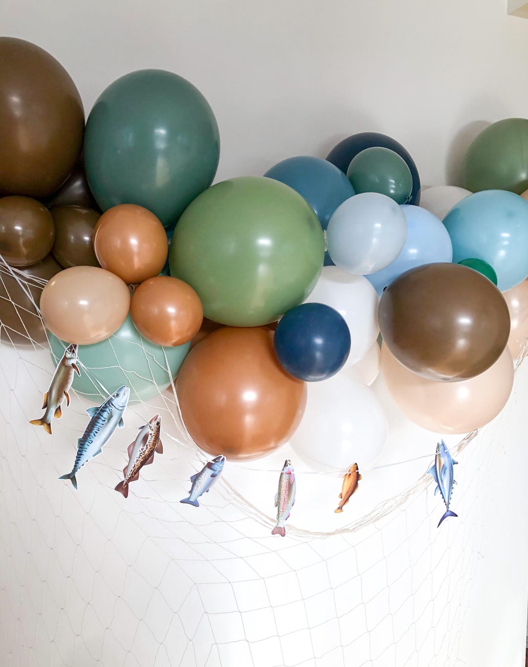 Fishing Balloon Garland Arch, Lake Fish Party, O Fishally One, Fishing ...
