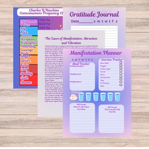 Manifestation Planner Printable or Digital iPad Daily Pages Law of ...