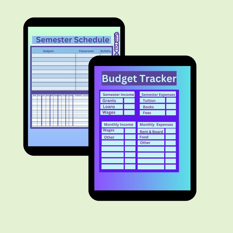 September 2024 -june 2025 College Student Planner Digital iPad Android ...