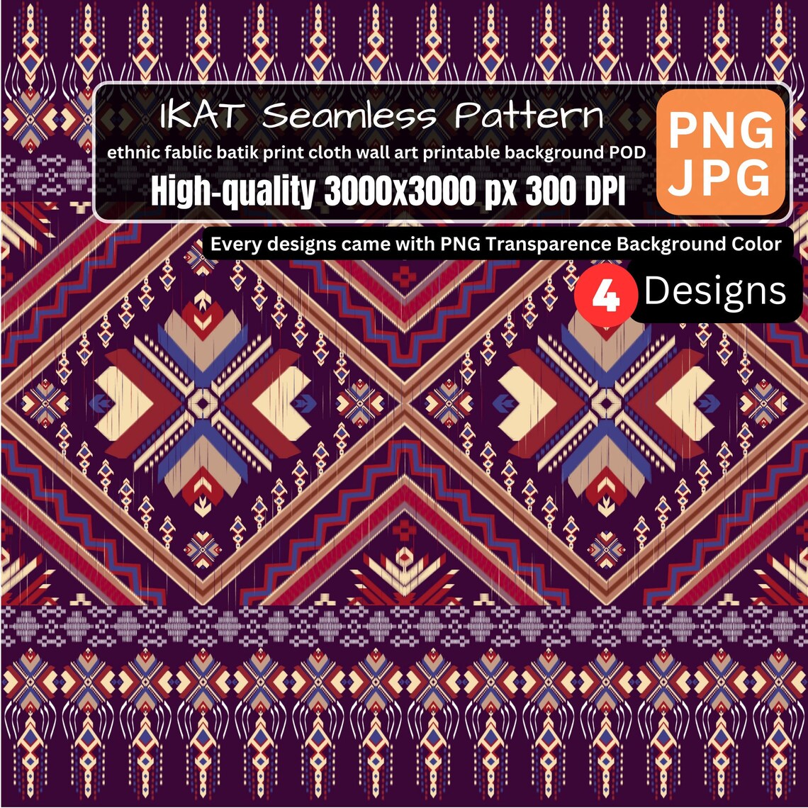 Ikat Seamless Pattern,abstract Ikat,aztec Geometric,ethnic Texture,thai Fabric for Home Decor ...
