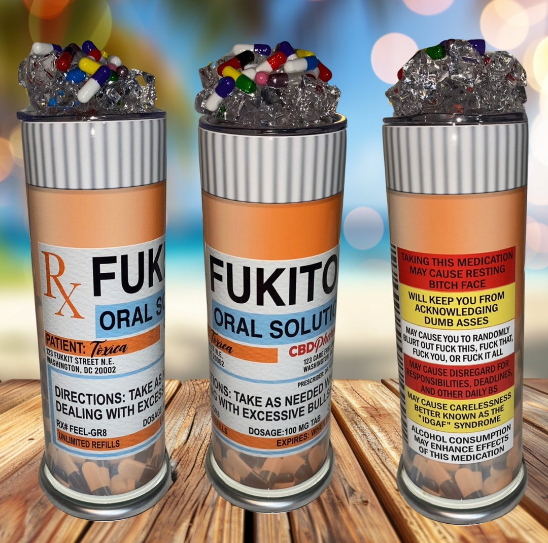 Pill Bottle 20oz Skinny Tumbler - Etsy