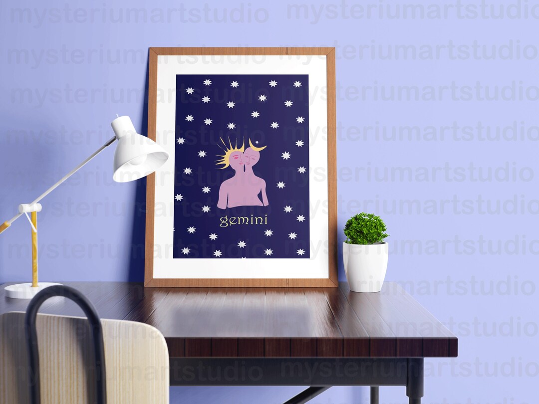 Wall Decor Zodiac Wall Art Astrology Decor Horoscope Art Constellation ...