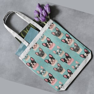 Seamless French Bulldog Pattern | Cute Dog Faces Fabric Pet Lover Decor ...