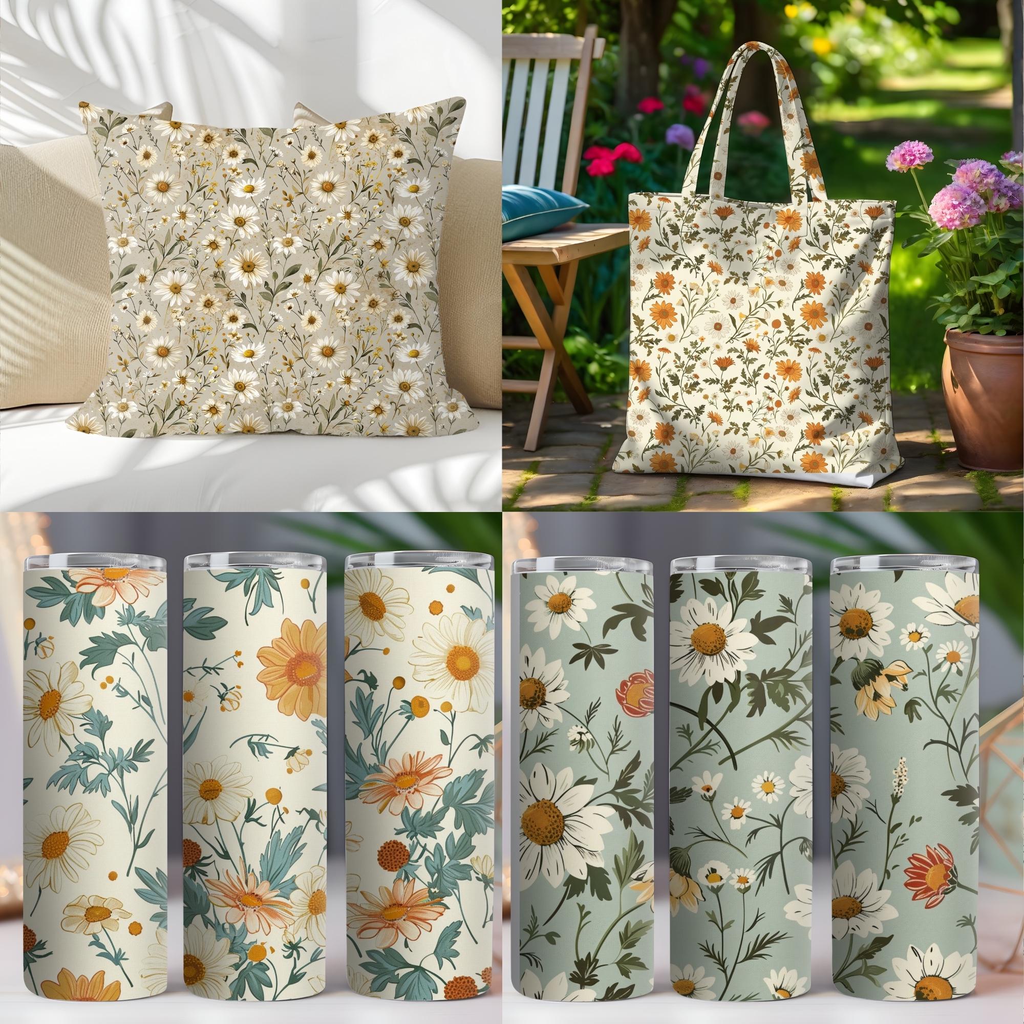 Vintage Wildflower Seamless Pattern Floral Printable Digital Download ...
