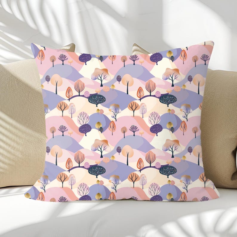 Seamless Nature Landscape Patterns Digital Download Printable Paper ...