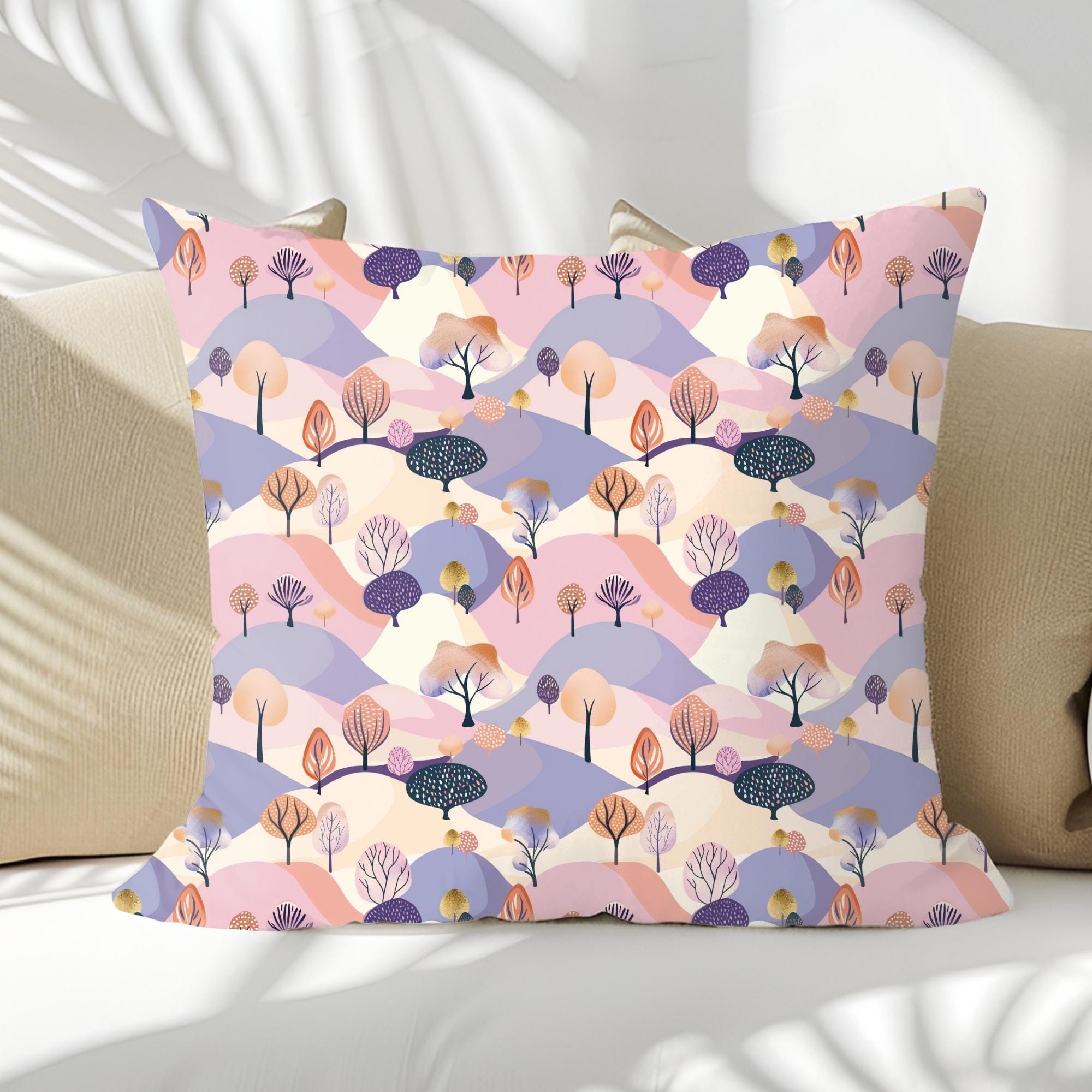 Seamless Nature Landscape Patterns Digital Download Printable Paper ...