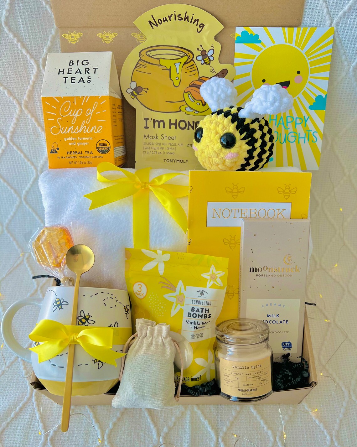Sunshine Gift Box, Sending Hugs Care Package, Thinking of You Gift, Sympathy Gift, Gifts for Her ...