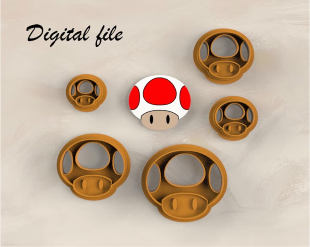 Toad Polymer Clay Cutter | Digital STL File | 5 Sizes | Sharp Clean Cut ...