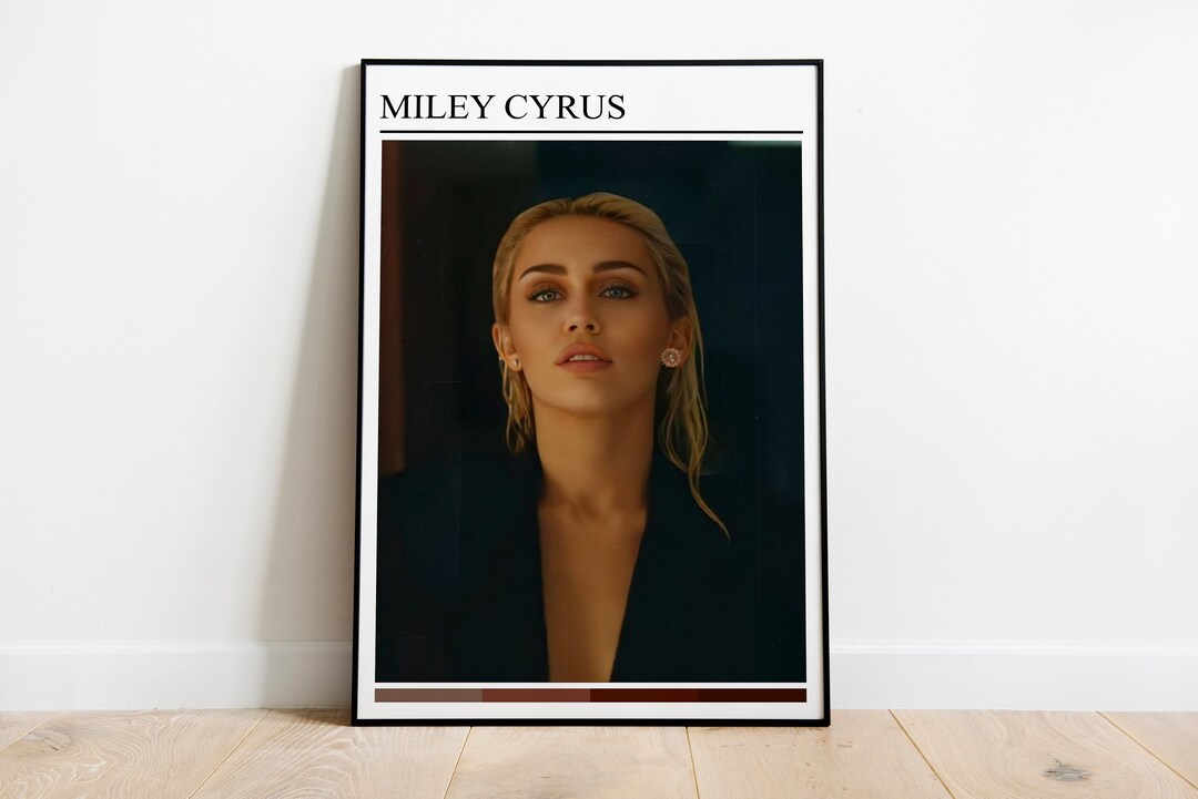 Miley Cyrus Poster Print Miley Cyrus Art Poster Music Poster Wall Decor ...