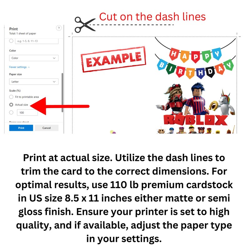 Time to Boogie Fort Birthday Card 5x7 Folded, F Nite Theme for Boy or ...