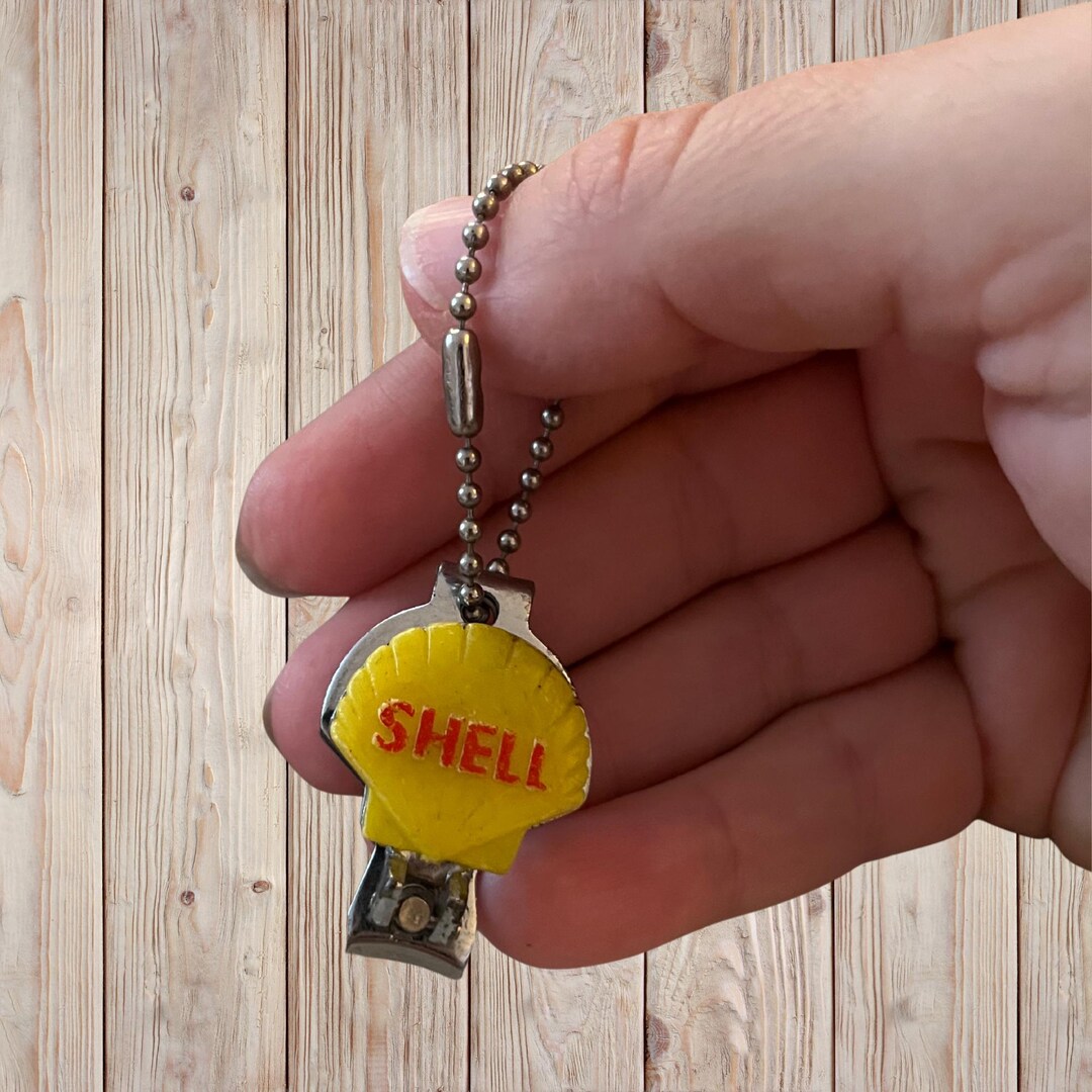 Vintage Shell Gas Station Nail Clippers Key Chain - 1950-1960 Era GS ...