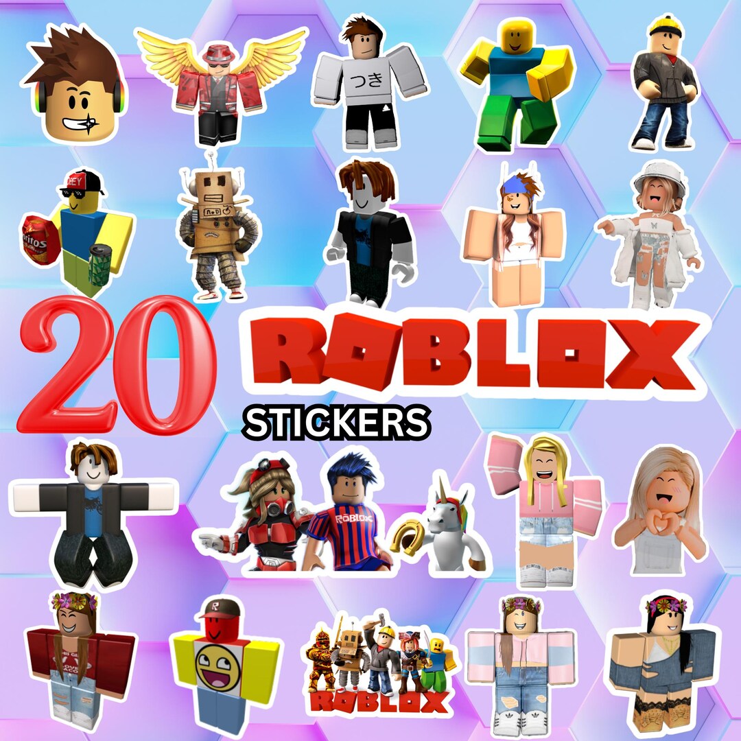 Rob-lox PNG Sticker Bundle - 20 Designs for DIY Projects, Cutting ...