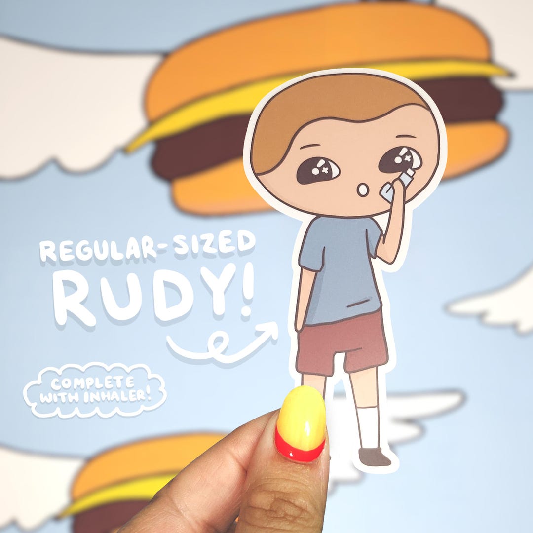 Regular Sized Rudy | Vinyl Sticker - Etsy