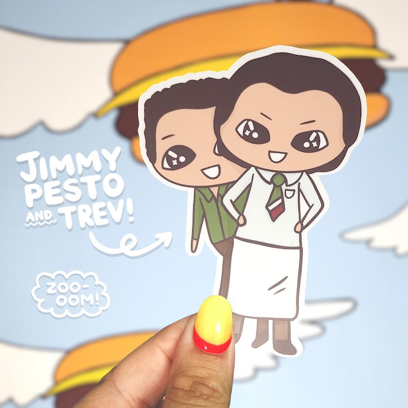 Jimmy Pesto and Trev | Vinyl Sticker - Etsy