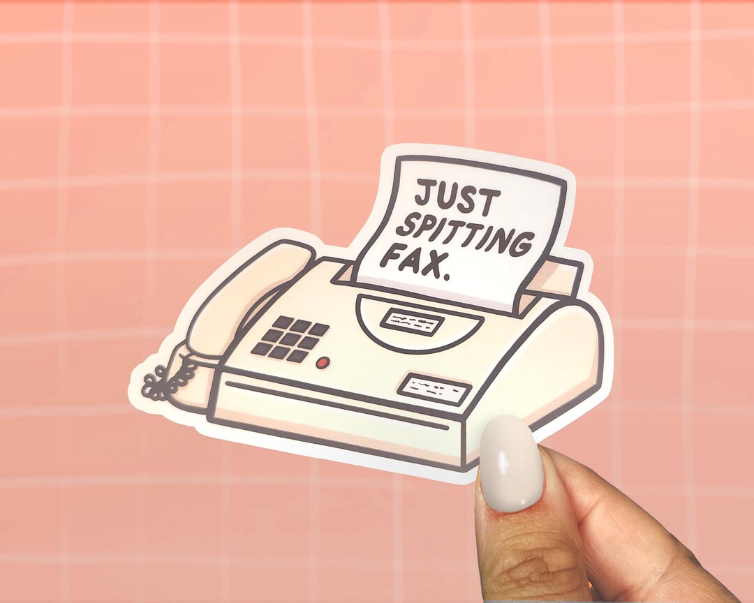Just Spitting Fax | Vinyl Sticker - Etsy
