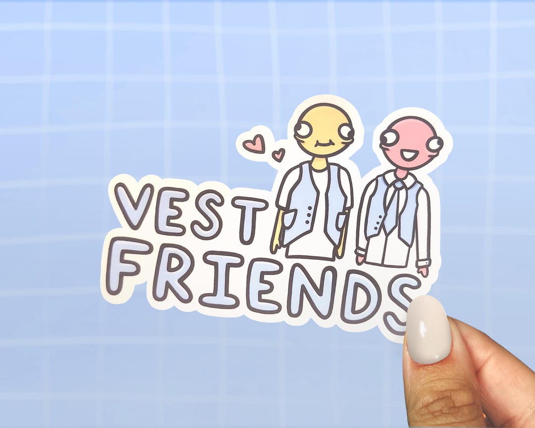 Vest Friends || Vinyl Sticker - Etsy