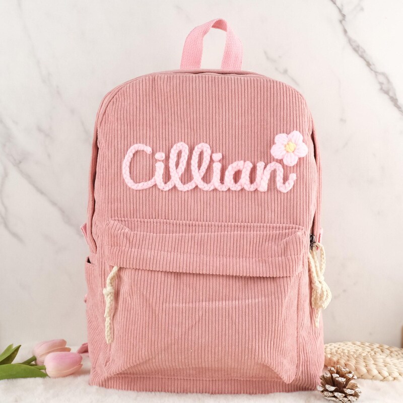 Embroidered Backpack - Etsy