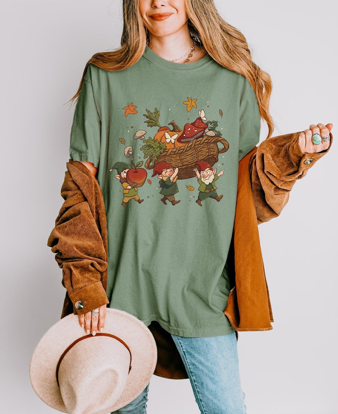 Comfort Colors® Cottagecore Fall Gnome Shirt | Gnomes Fall Sweatshirt ...