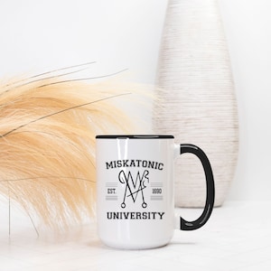 HP Lovecraft, Miskatonic University Alum Mug 15oz, Arkham Massachusetts ...