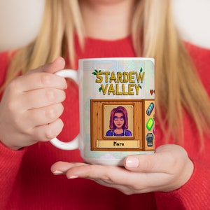 Stardew Valley Mug Featuring the Character of Maru, Along With Her Most ...