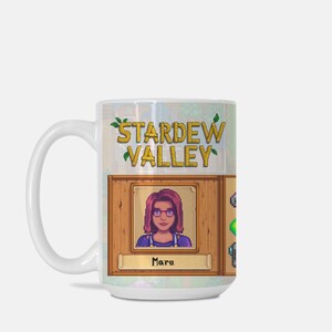 Stardew Valley Mug Featuring the Character of Maru, Along With Her Most ...