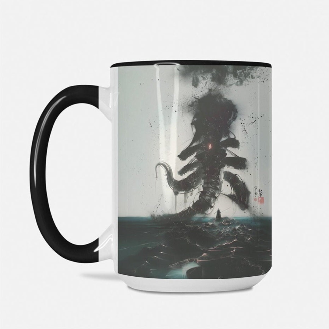 HP Lovecraft, Cthulhu Conceptualized 15oz Tea Mug - Psychological ...