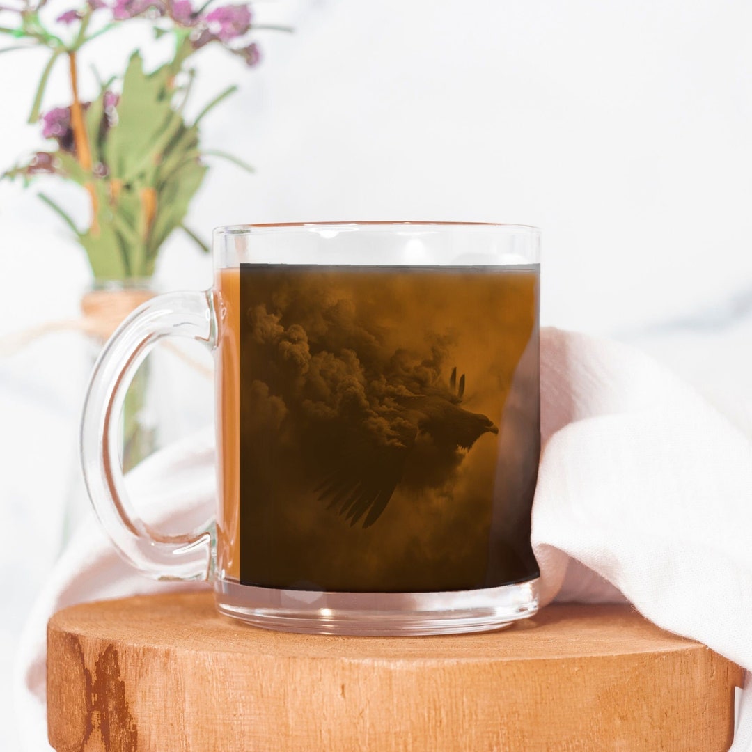 Thunderbird, Mythological Native American Art - 10oz Clear Glass Tea ...