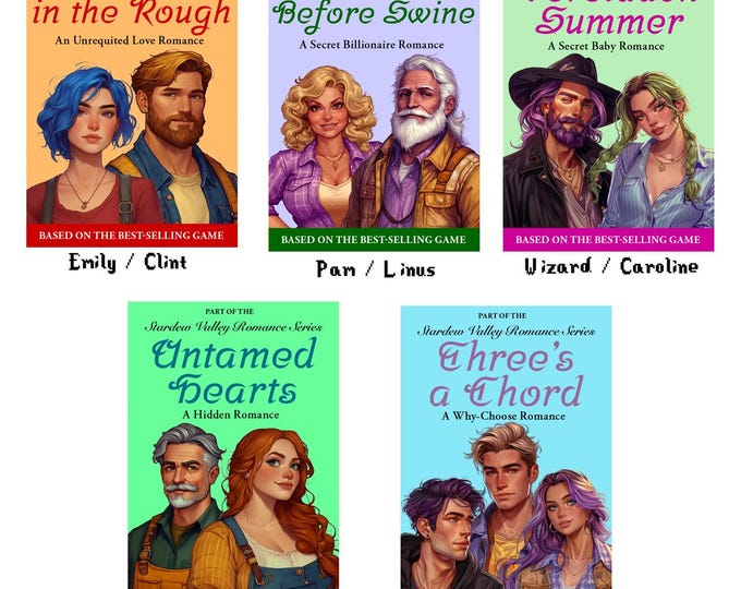 Stardew Valley Romance Book Cover Stickers, Set 2 (2x3 In) - Etsy