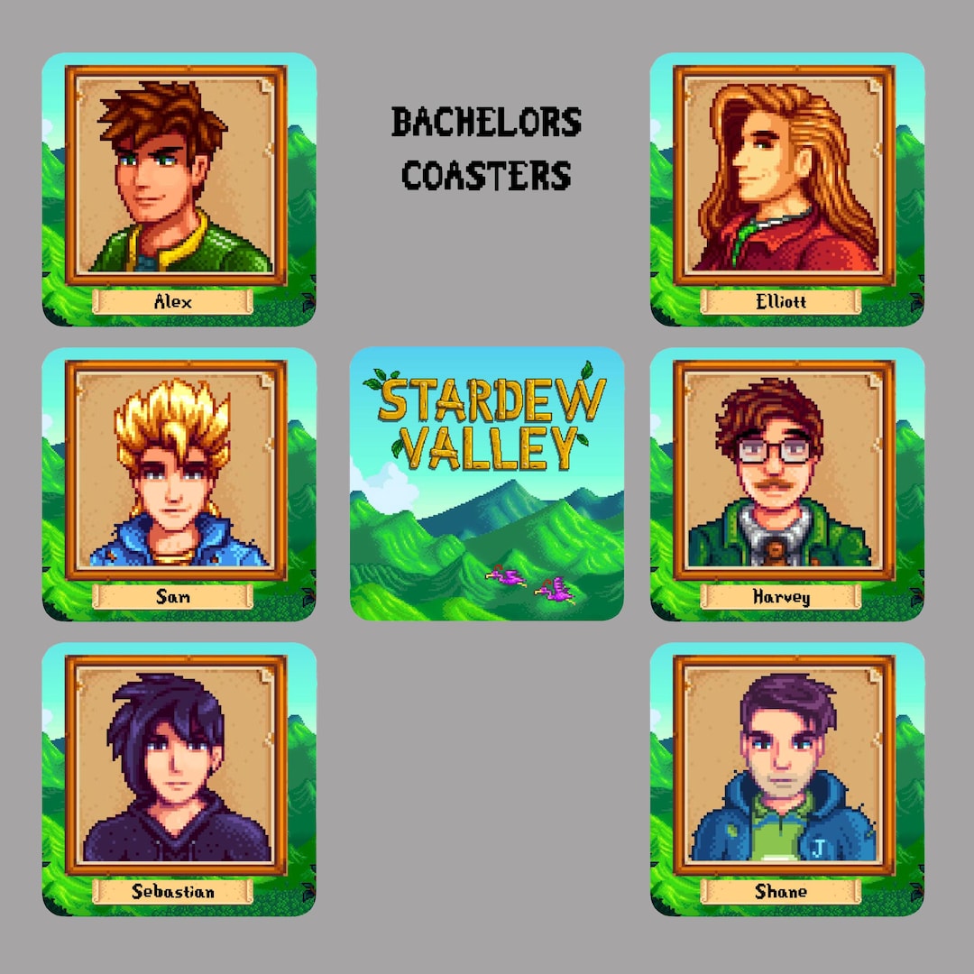 Stardew Valley, Bachelors Realistic, Sam, Shane, Sebastian, Harvey ...