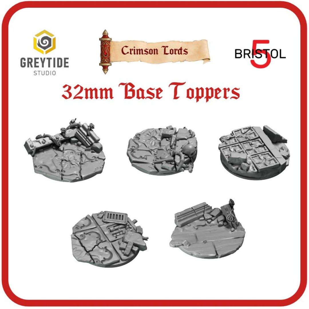 32mm Base Toppers - Crimson Lords - Etsy