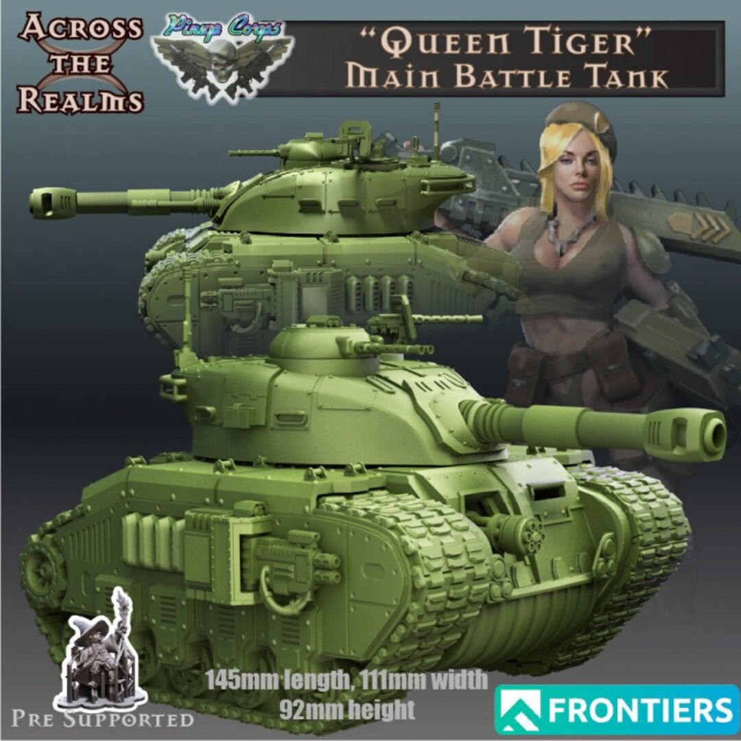 Queen Tiger Main Battle Tank - Pinup Corps - Etsy